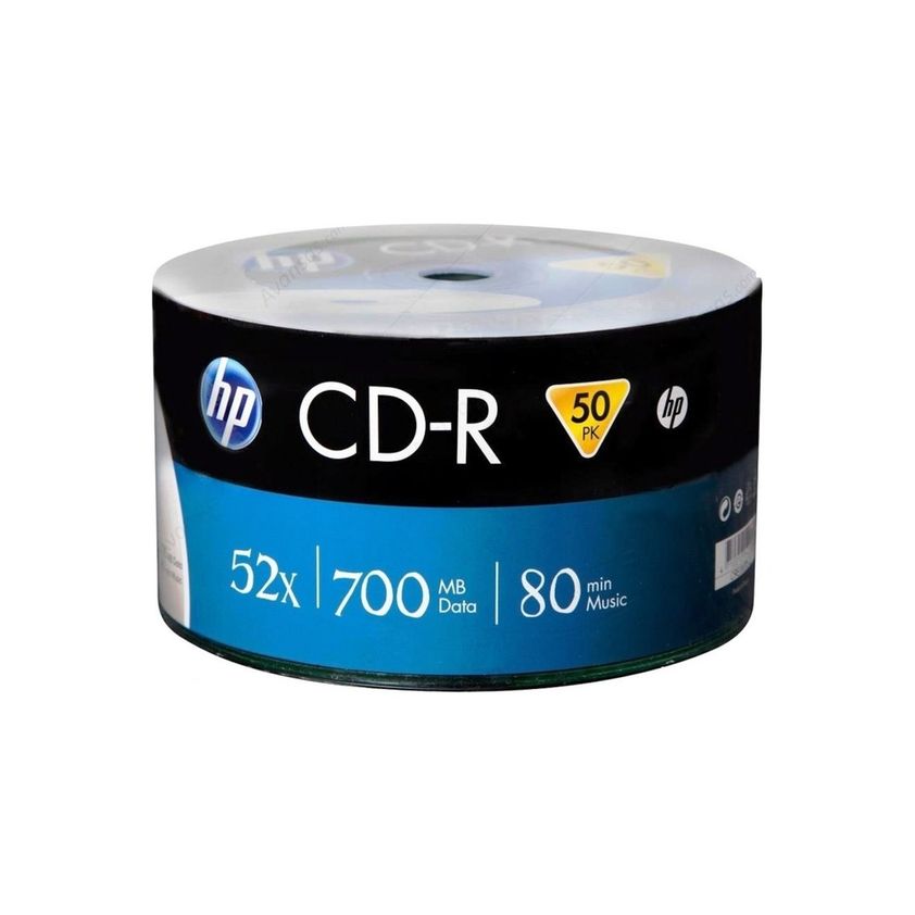 Torre Cd-r Logo Hp 52X 700Mb 80Min 50 Piezas